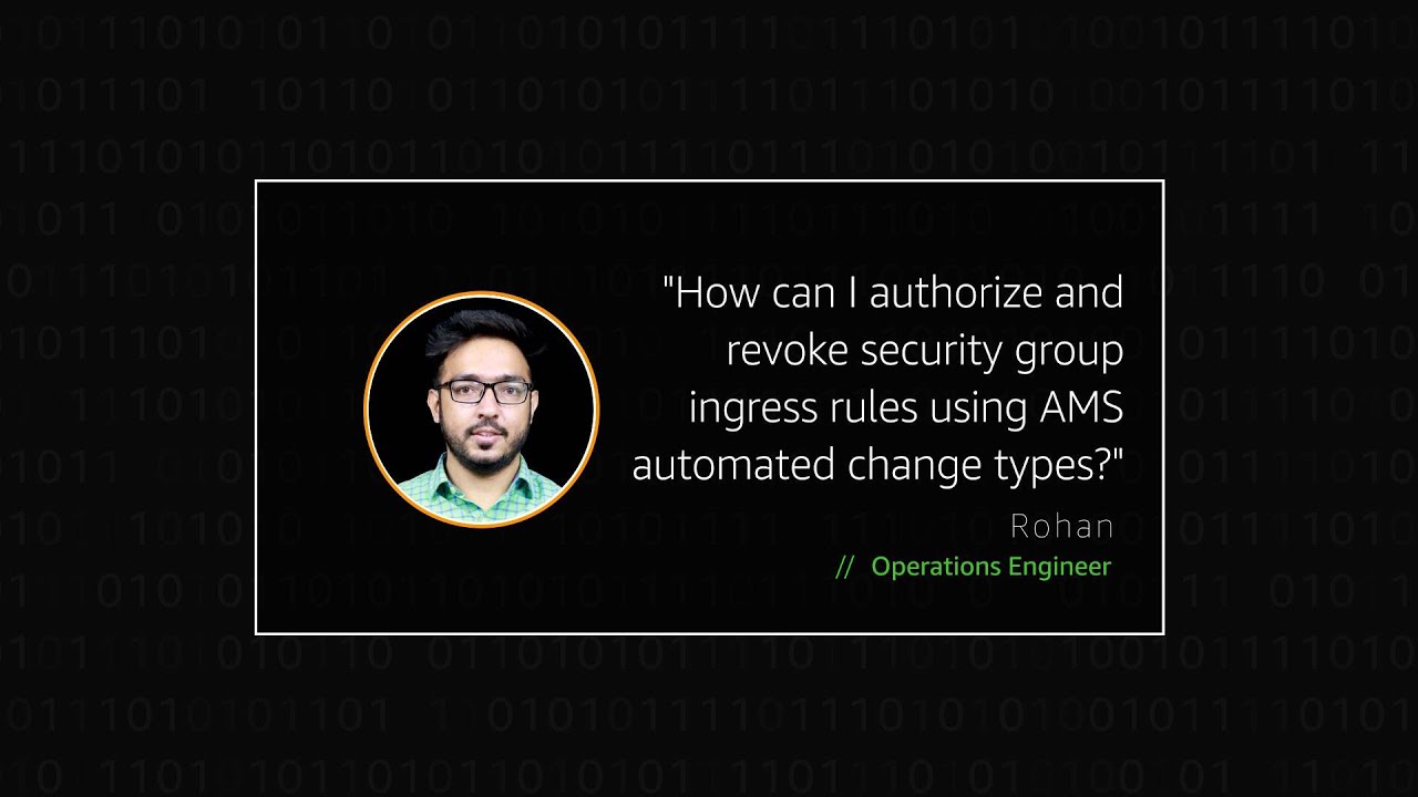 How can I authorize and revoke security group ingress rules using AMS automated change types?
