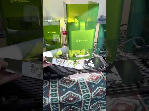 Laser Engrave A Paint with xTool F1 Laser Machine and Slide Extension