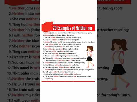 Neither Nor Use in English With Examples 🔥 | English Grammar