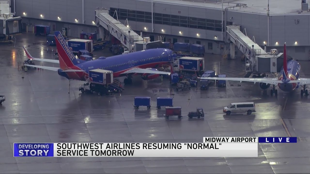 Southwest says it expects normal operations to resume Friday