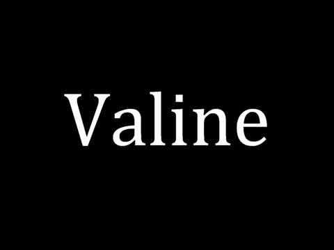 How to pronounce Valine