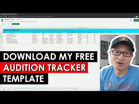 Keep Track of All Your Auditions with an Audition Log Spreadsheet