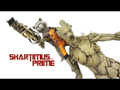 Hot Toys Rocket and Groot Guardians of the Galaxy Movie Masterpiece 1:6 Scale Collectible Action Fig