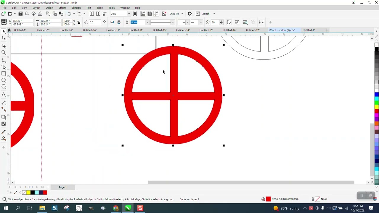 Corel Draw Tips & Tricks Effect Scatter Part 3