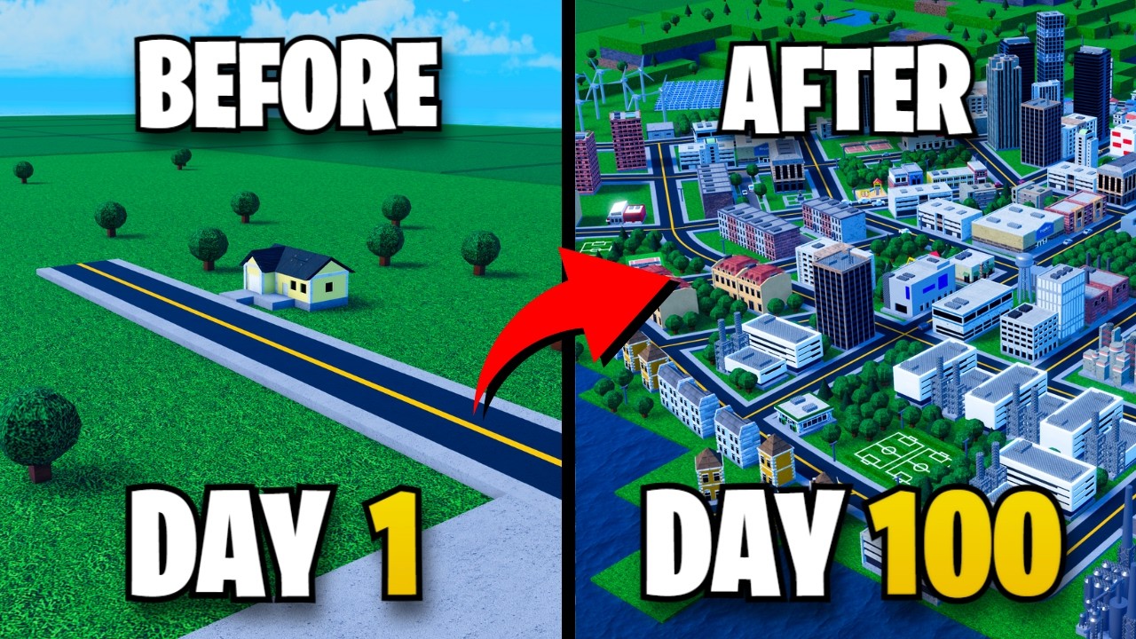 I Survived 100 Days In My City.. | Roblox