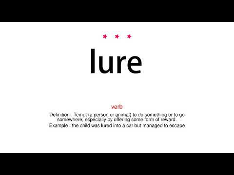 How to pronounce lure - Vocab Today