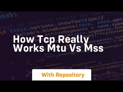 How tcp really works mtu vs mss