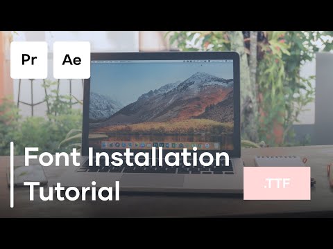 How To Install Fonts On A PC & A Mac - Font Installation Tutorial