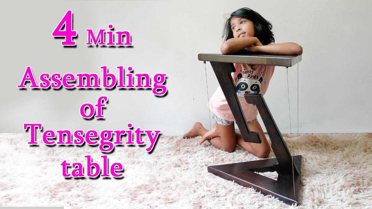 Quick Assembling of Tensegrity Table