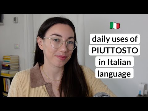 How to use Italian word "Piuttosto" in daily conversation (Sub)