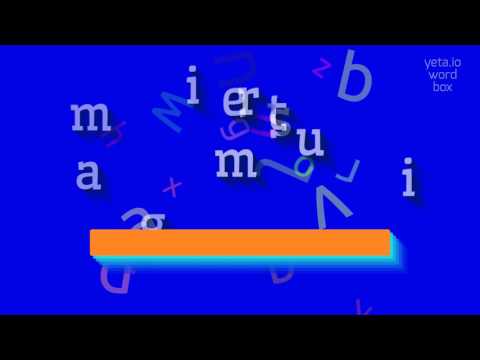 How to say "magisterium"! (High Quality Voices)