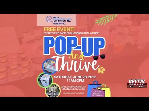 Pop Up and THRIVE fundraiser happening this weekend