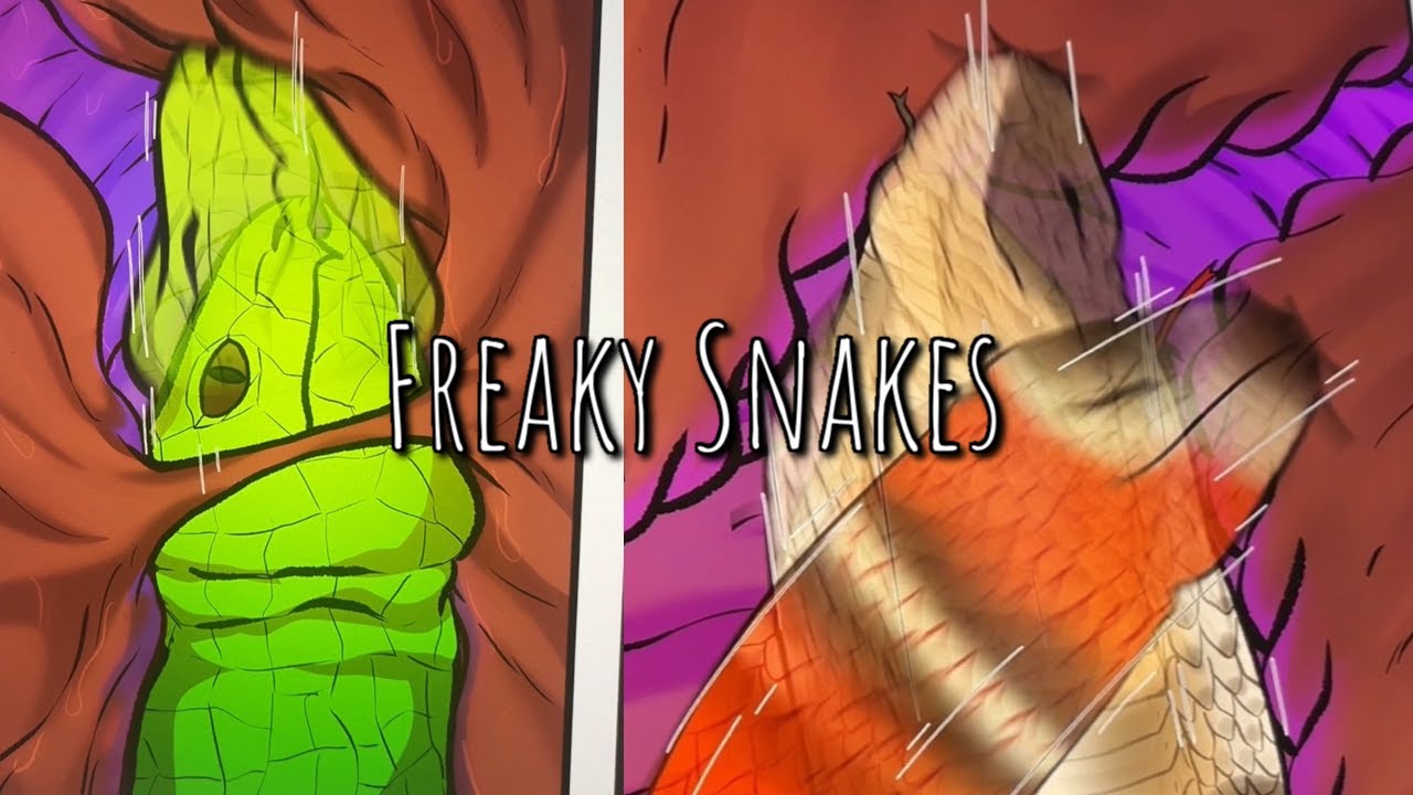 How to Draw multiple Ramming Snakes art tutorial