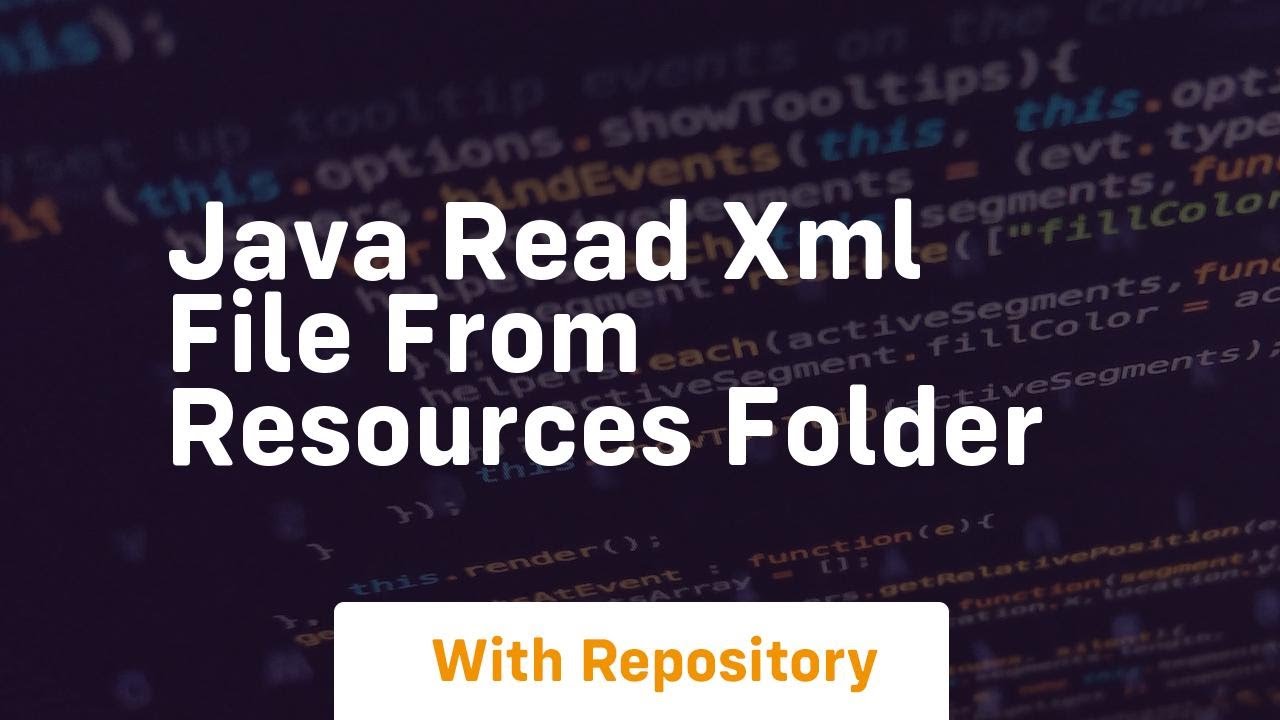 java read xml file from resources folder