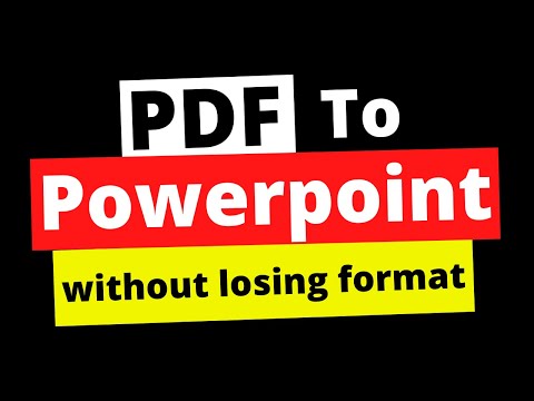 How to convert PDF to PPT free in Windows 10