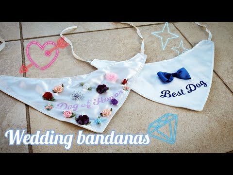 #Shorts Wedding Dog Bandanas!