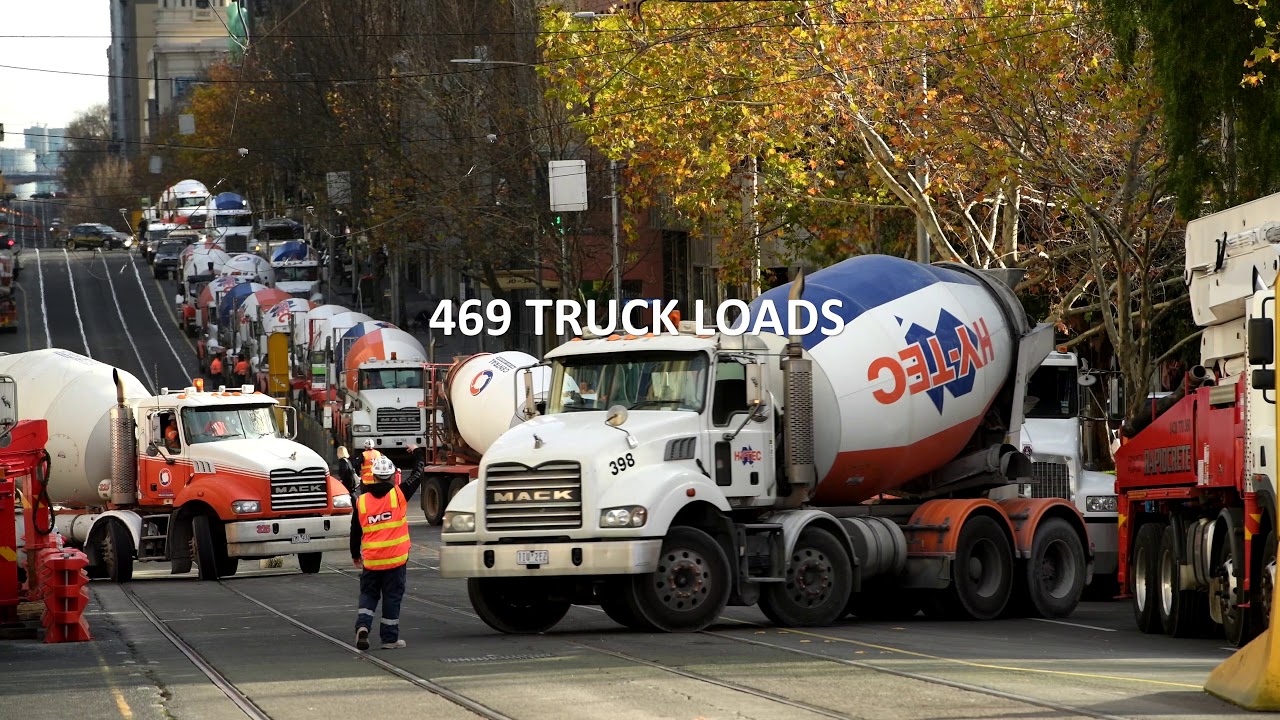 Delta - Melbourne's Biggest Core Raft Concrete Pour