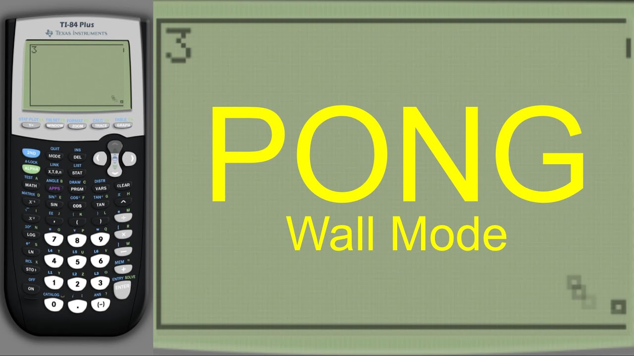 TI-84 - Pong coding tutorial