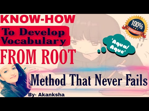 "Aqua/Aque" Root Word|| Vocabulary|| Know-How|| Akanksha