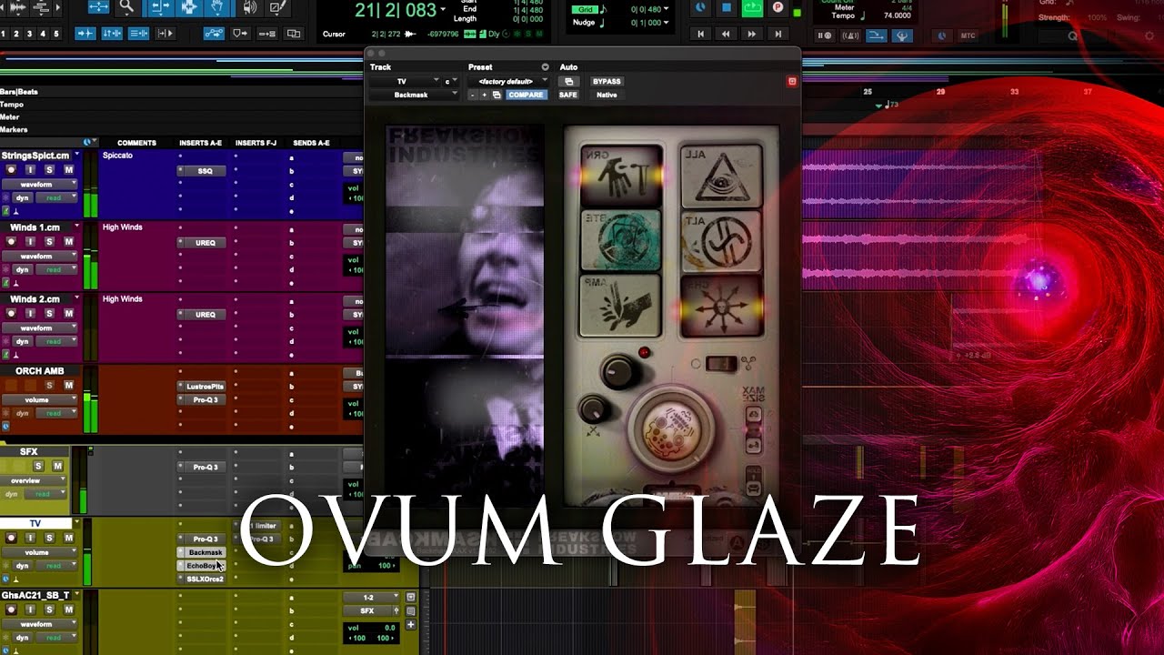 OVUM GLAZE Orchestral Composition Multitrack Session Breakdown