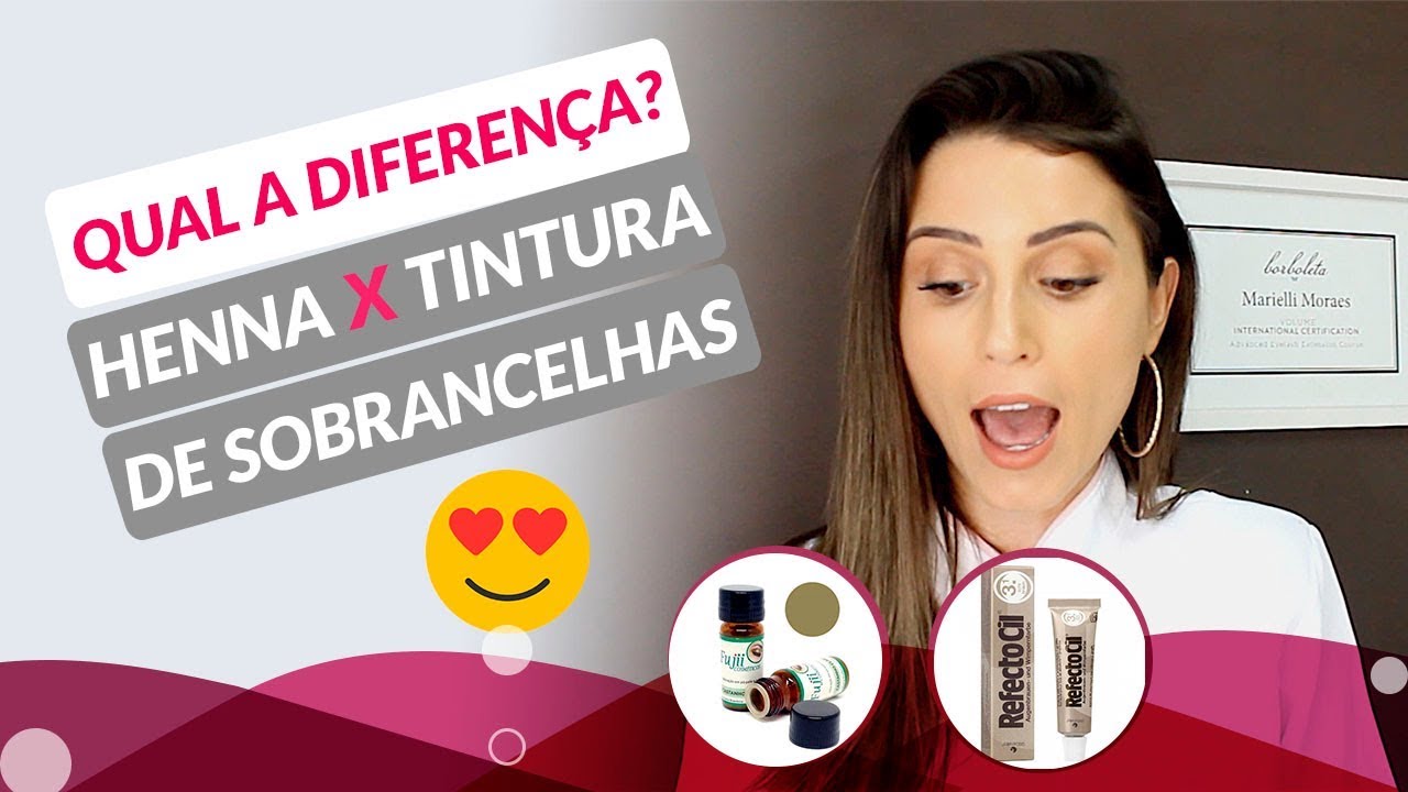 HENNA x TINTURA DE SOBRANCELHAS: qual a diferença?  ❤️