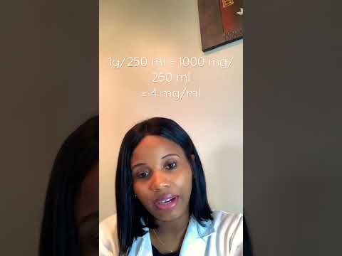 Converting g/ml to mg/ml#pharmaceuticalcalculations #pharmacy #nursing