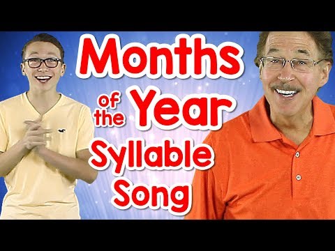 Months of the Year Syllable Song | Phonological Awareness | Jack Hartmann