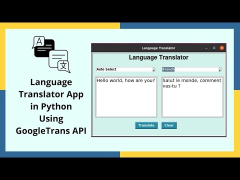 Language Translator App in Python using Google Translate API