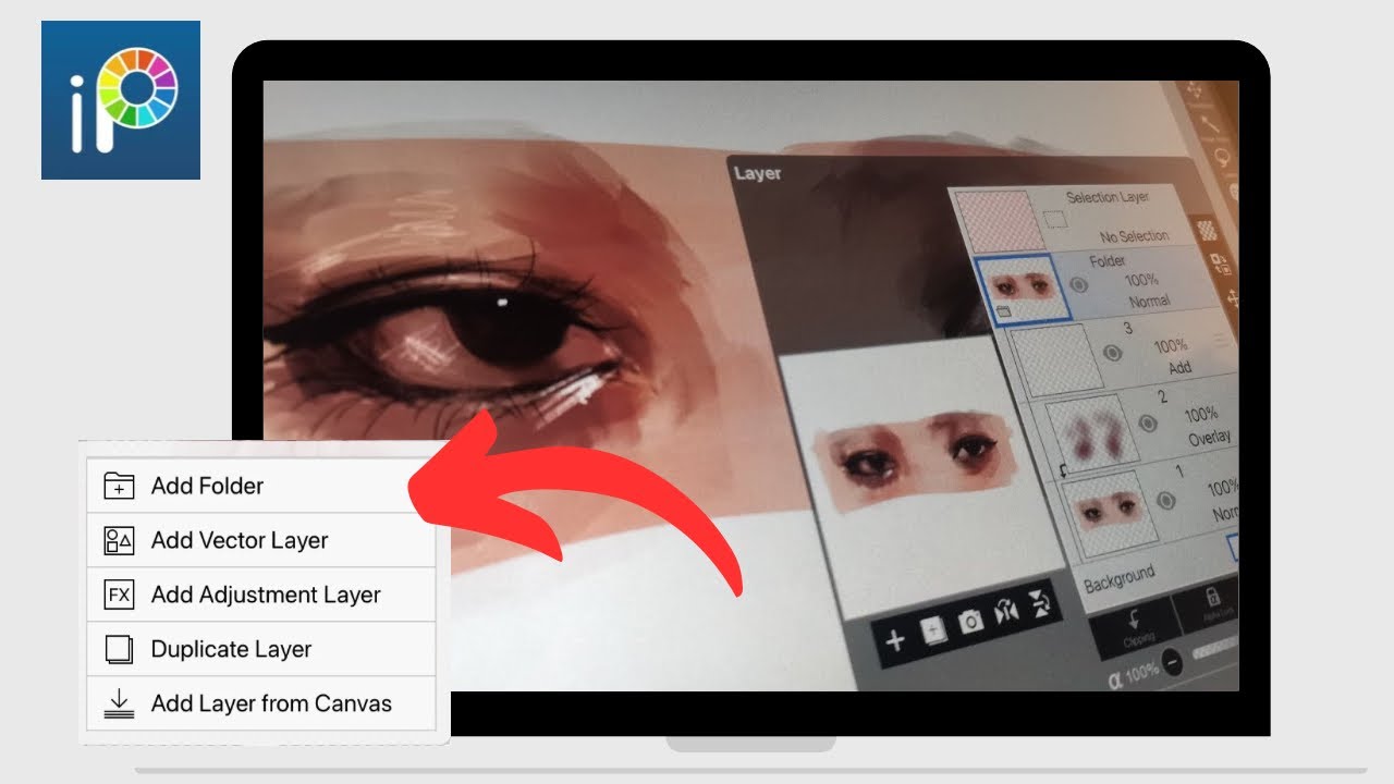 How to add FOLDER in IBISPAINT X #digitalart #ibispaintx