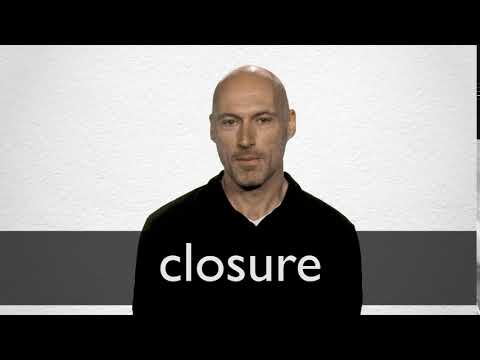 CLOSURE definition and meaning | Collins English Dictionary