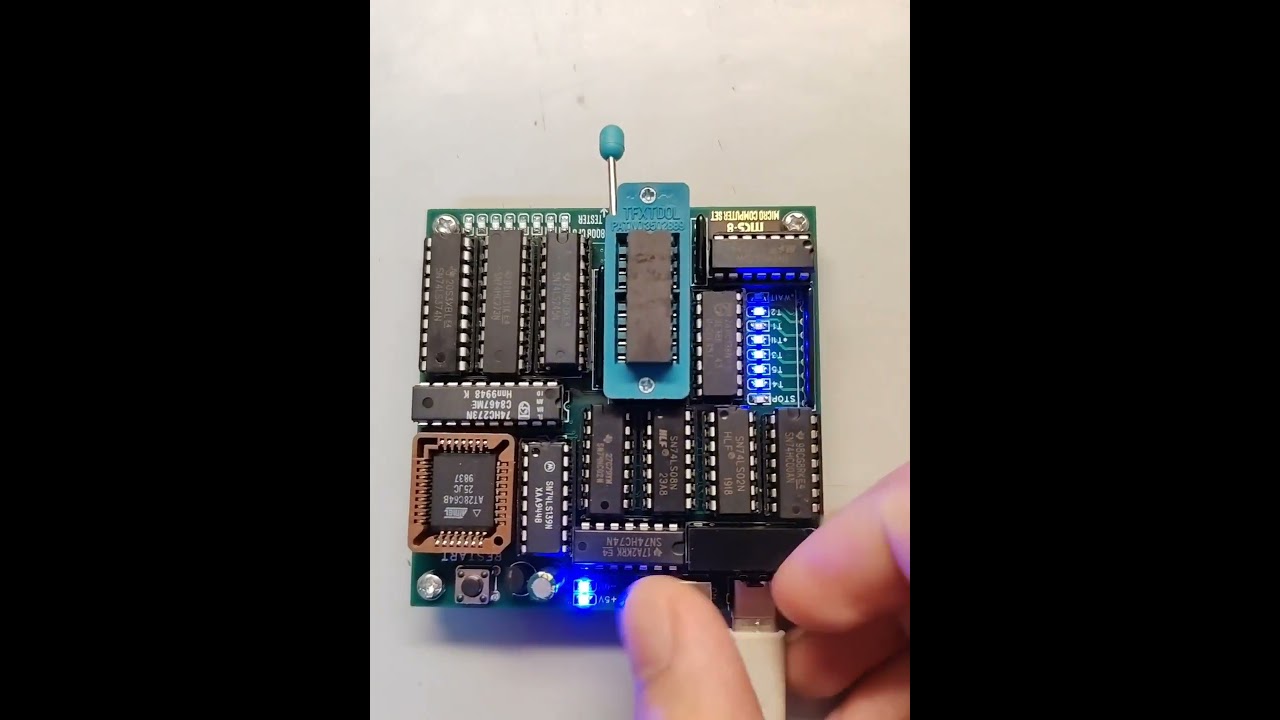 INTEL 8008 CPU Tester Demo 2