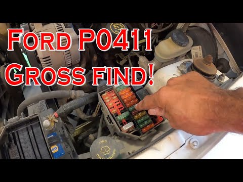 When electrical motors and water spend too much time together! Mustang P0411 code diagnosis and fix!