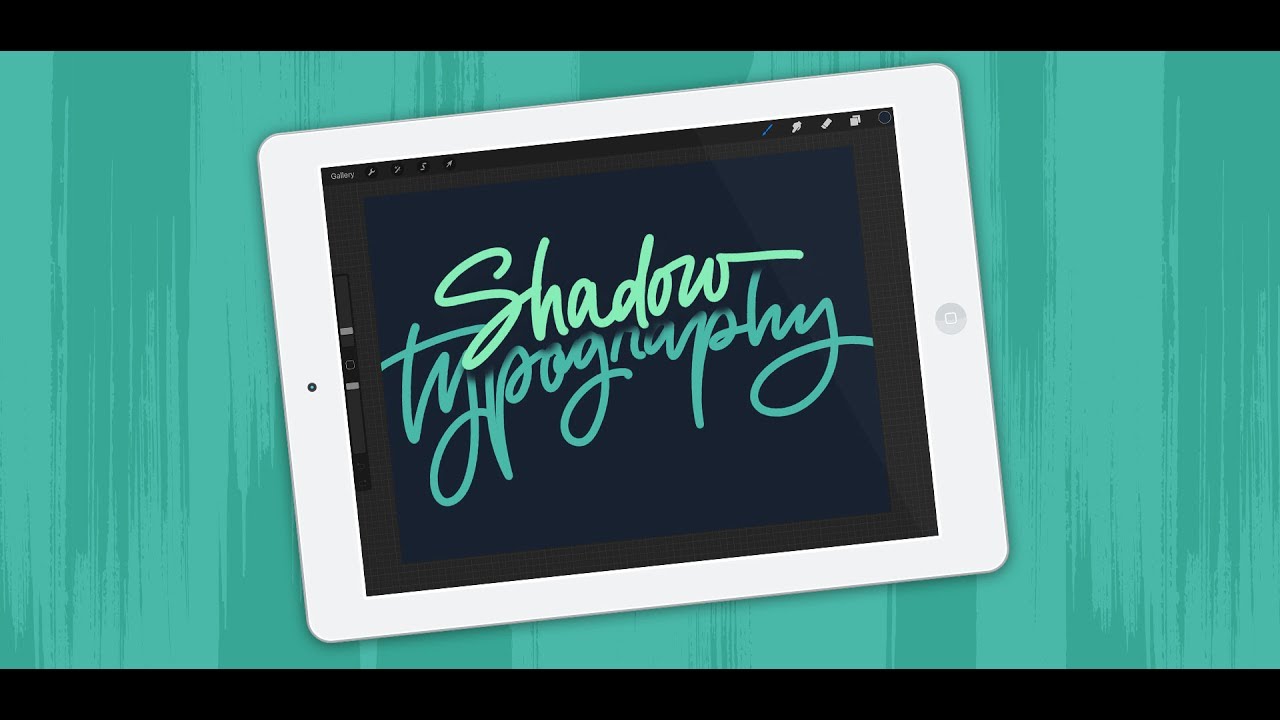 iPad Lettering: Create Shadow Depth Typography in Procreate