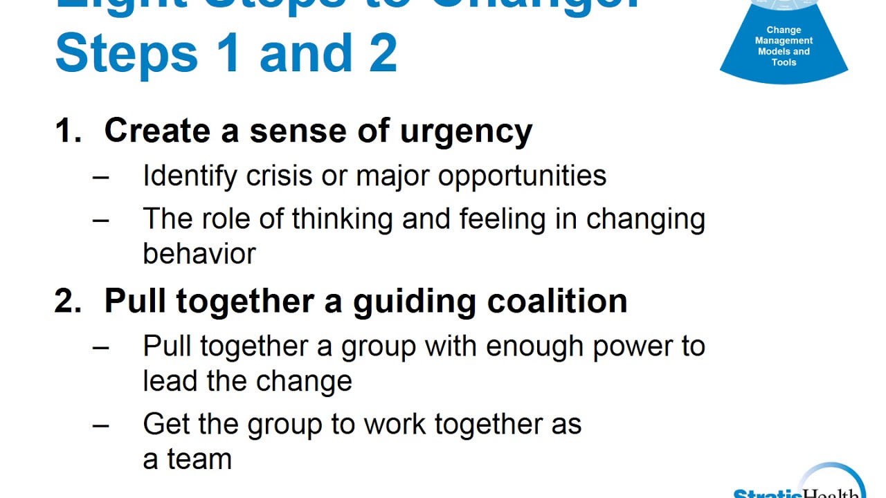 QI Basics: Change Management Models and Tools