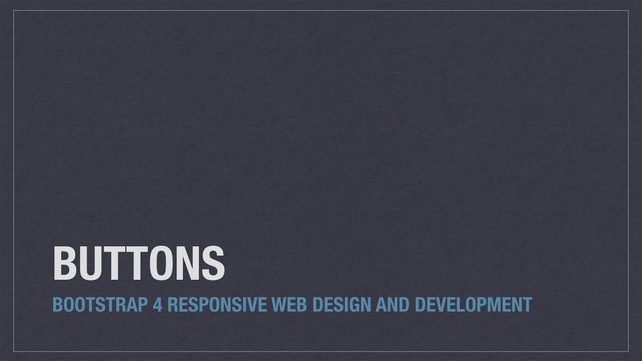 Bootstrap 4 (Alpha 6) components: Buttons