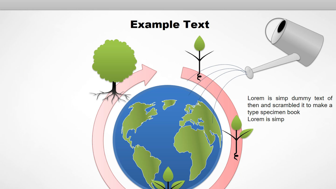 Ecology Grow Plants PowerPoint shapes : Infographic Ecology presentation