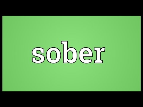 Sober Meaning