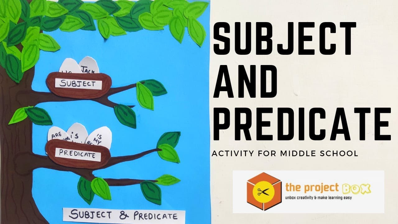 Subject and Predicate activity for middle school