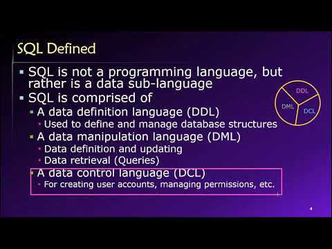 Topic 03, Part 01 - Introduction to SQL