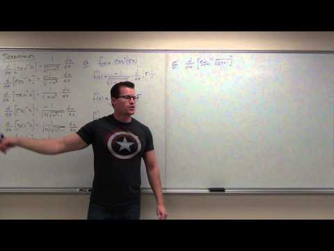 Calculus 2 Lecture 6.5: Calculus of Inverse Trigonometric Functions