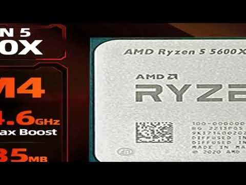 AMD Ryzen 5 5600X Processor 4.6GHz 6-Core 12-Thread 35MB Game Cache 7NM TDP 65W Socket AM4 Desktop C