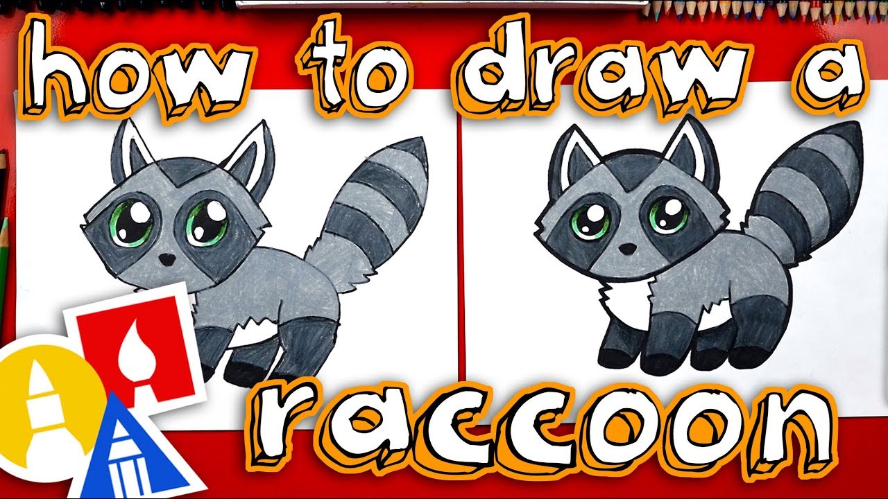 How To Draw A Cute Raccoon