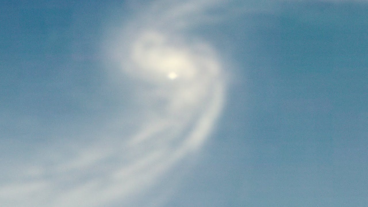 Does Amazing Video Show Ufo Flying Into Swirling Vortex Above The Large
