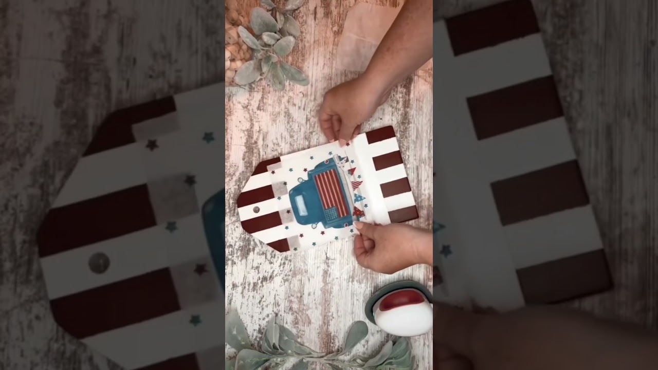 How to Decoupage with Paper Napkins / DIY Craft / Wood Crafts #diy #craft #decoupage #homedecor