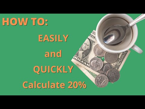 HOW TO quickly and easily calculate 20% tip