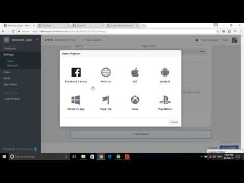 facebook login developer console demonuts
