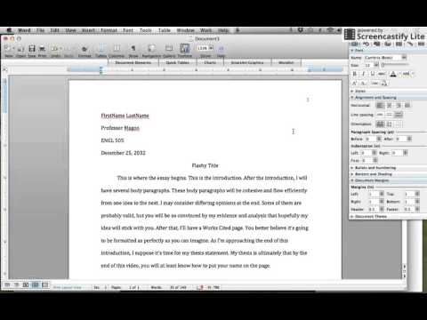 MLA Format: Last Name & Page Number Header