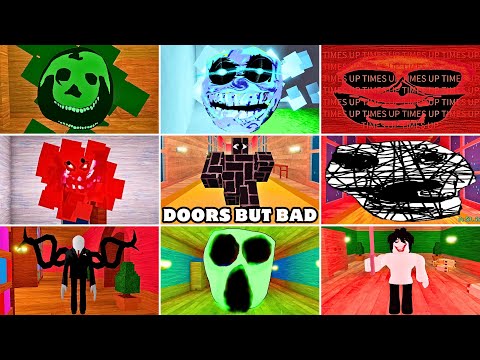 DOORS But Bad : The Backdoor + ROOMS + SUPER HARD MODE + Seek Chase - Full Walkthrough | ROBLOX