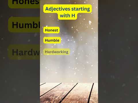 Adjectives starting with H #adjectives #learnenglish #englishvocabulary #englishtips #vocabularytips
