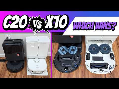 NEW! eufy C20 vs X10 Robot Vacuum & Mop Combo Comparison - Who Wins Best Mop / Vacuum?